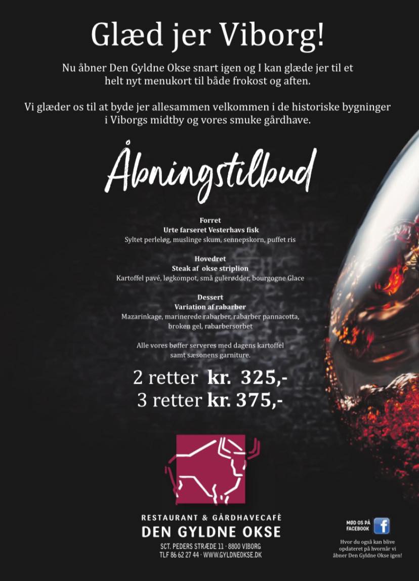 Åbningstilbud På Den Gyldne Okse Best Of Viborg